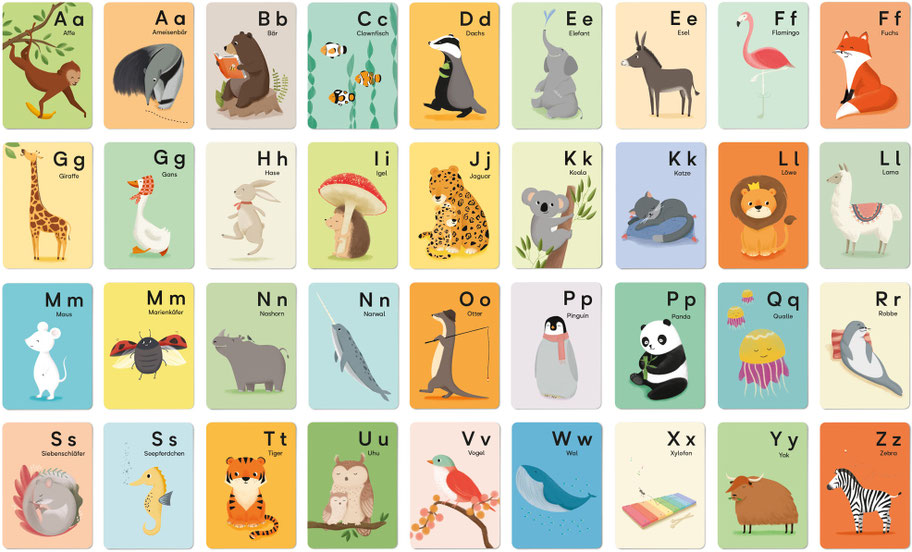 ABC Karten - Vierundfünfzig Illustration