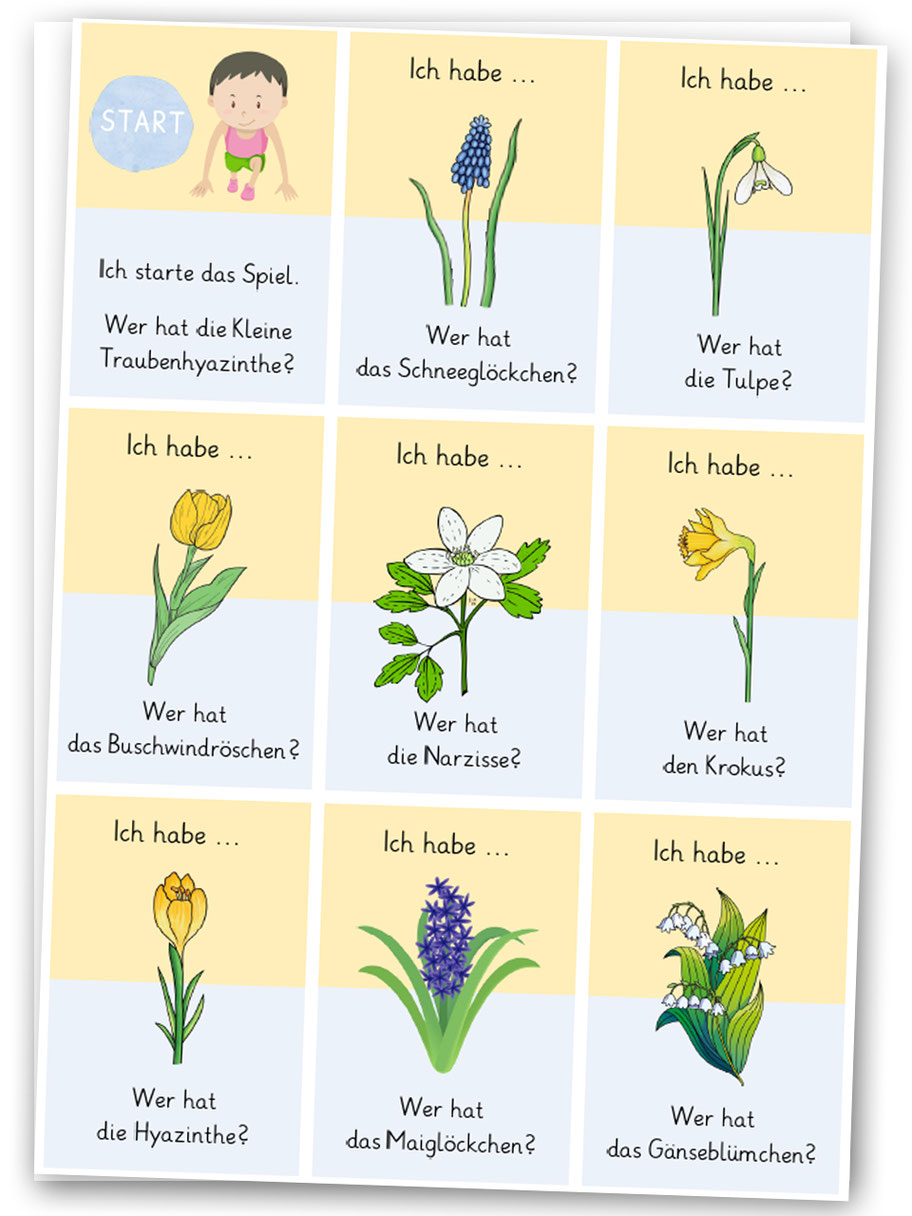 Ich habe Wer hat Spiel für DaZ | Deutsch - audon :: Material zur ...