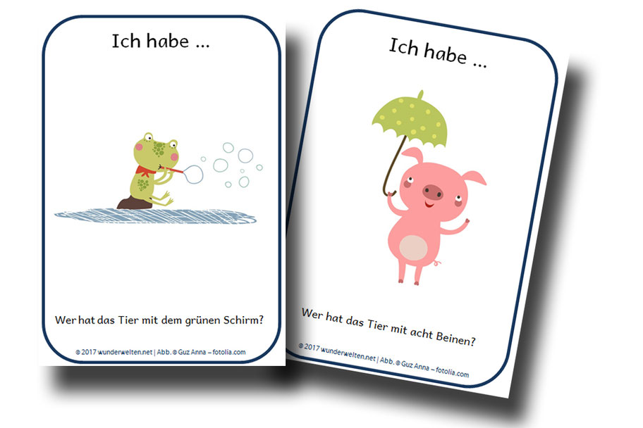 Ich habe Wer hat Spiel für DaZ | Deutsch - audon :: Material zur ...