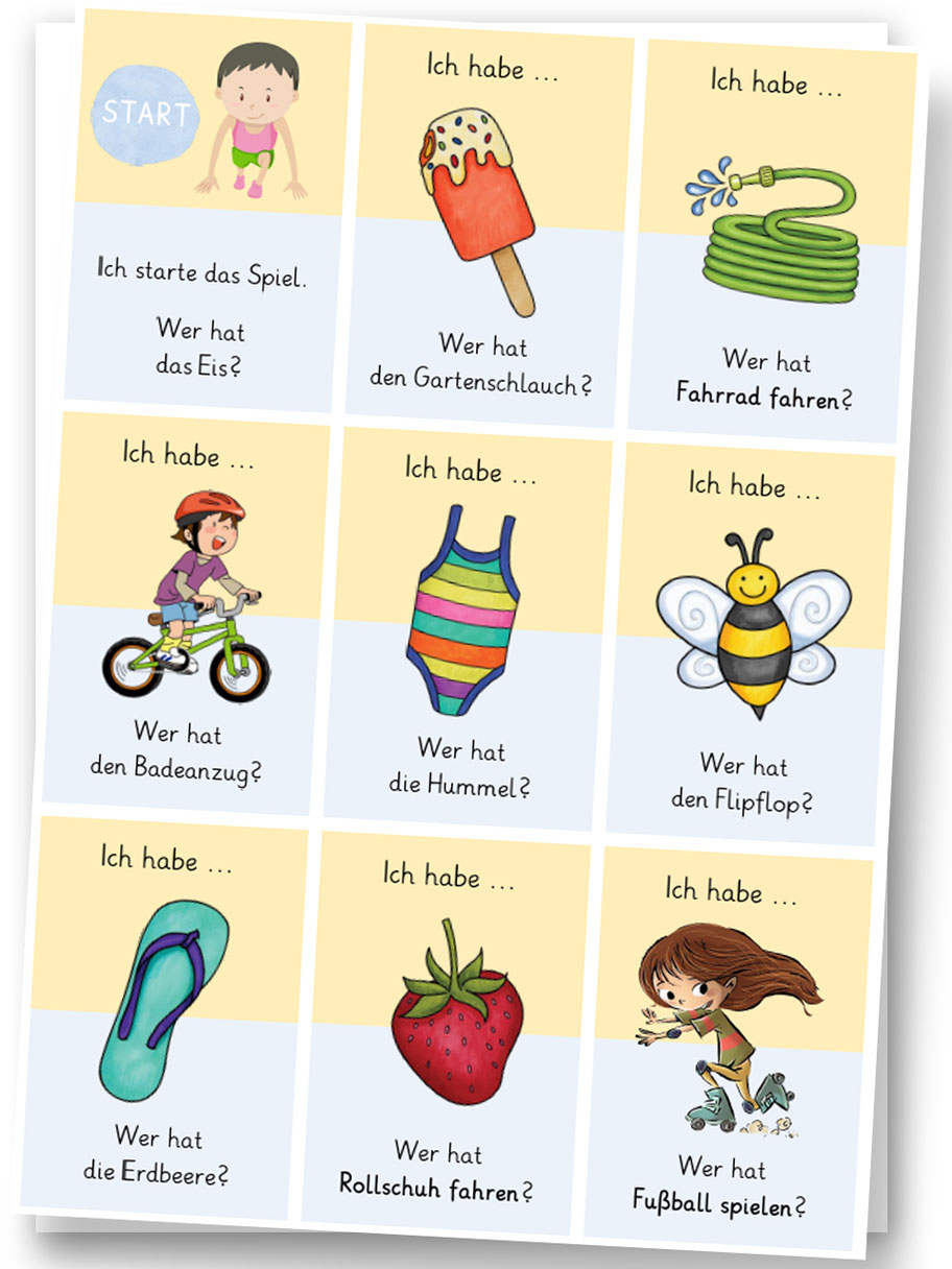 Ich habe Wer hat Spiel - Grundschule :: Material