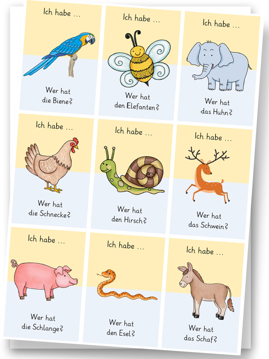 Ich habe Wer hat Spiel - Grundschule :: Material