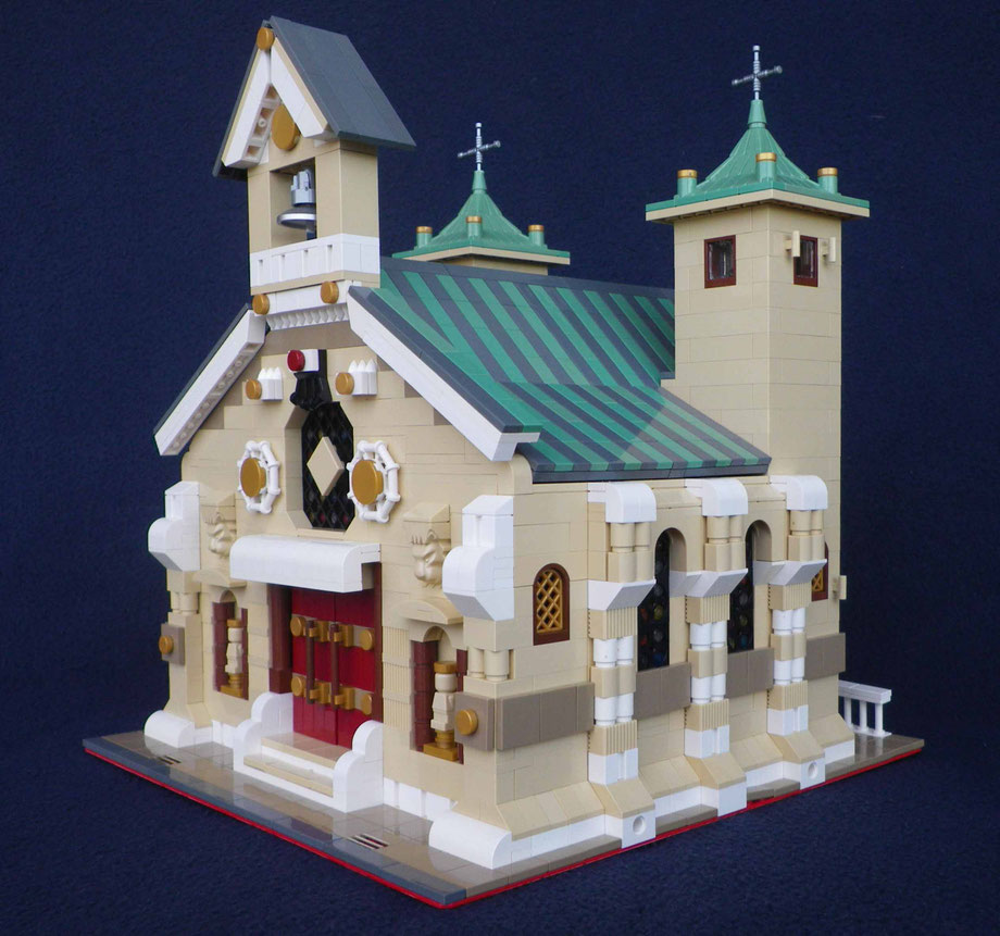 N° 19 - LEGO Modular Roman Church - Bricker & Co Unlimited