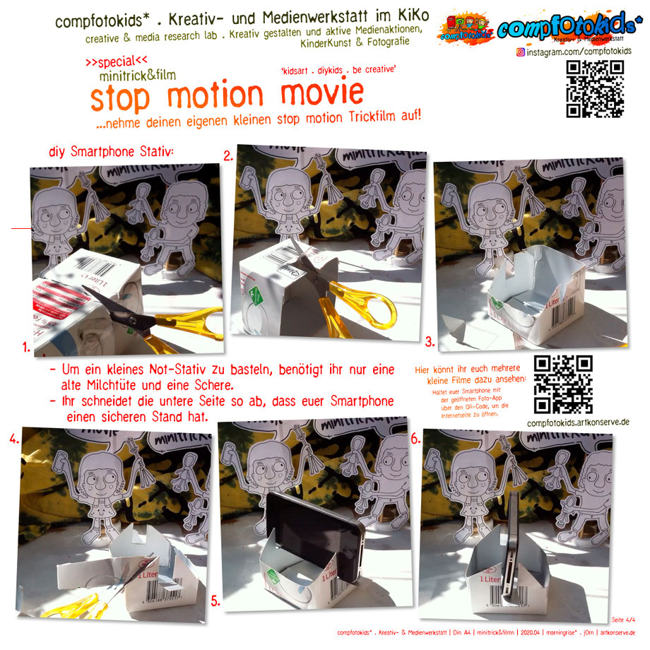 stop motion Workshop 4/4 . diy Stativ - compfotokidss Webseite!