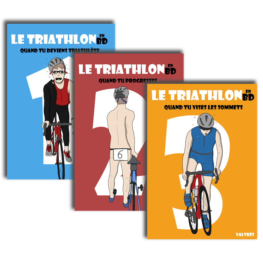 Livres, BD et T-shirts sur le triathlon - Humour - Valtrés Triathlon