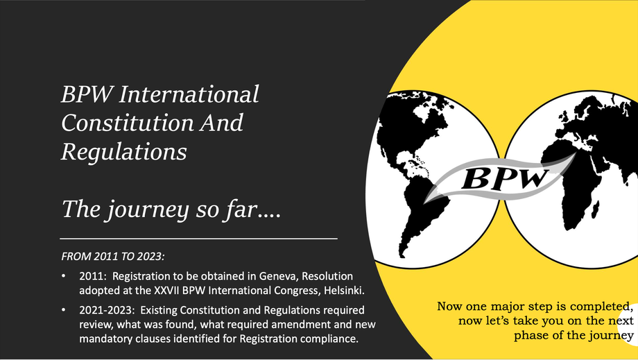 BPW International Constitution and Regulations - Invitation to a Zoom ...