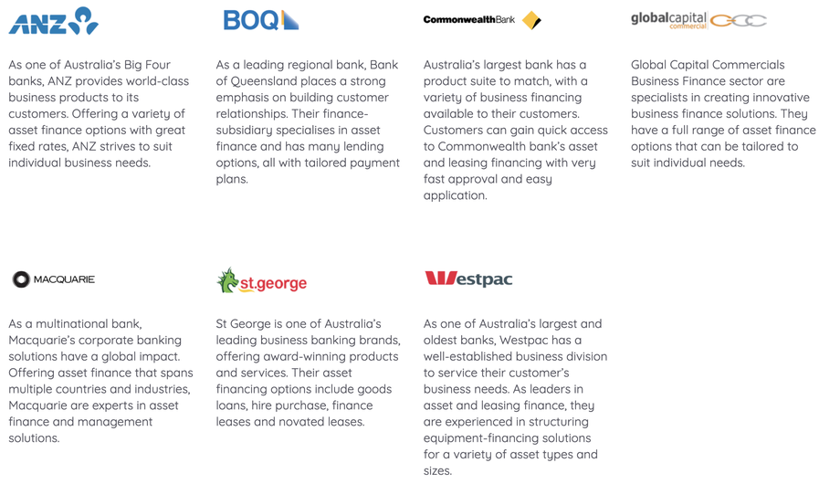 Our Lenders Panel & Partners - @YardstickFSP - Business|Commercial|Equipment|Personal Financial ...