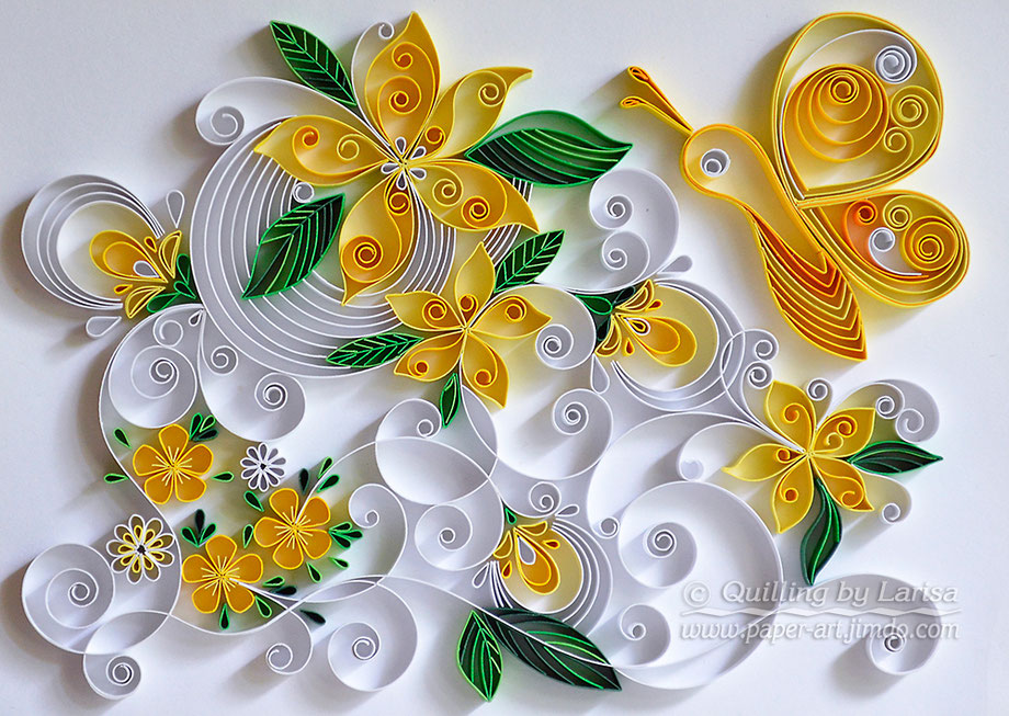 3 Graphic Quilling Lessons for beginners - квиллинг картины