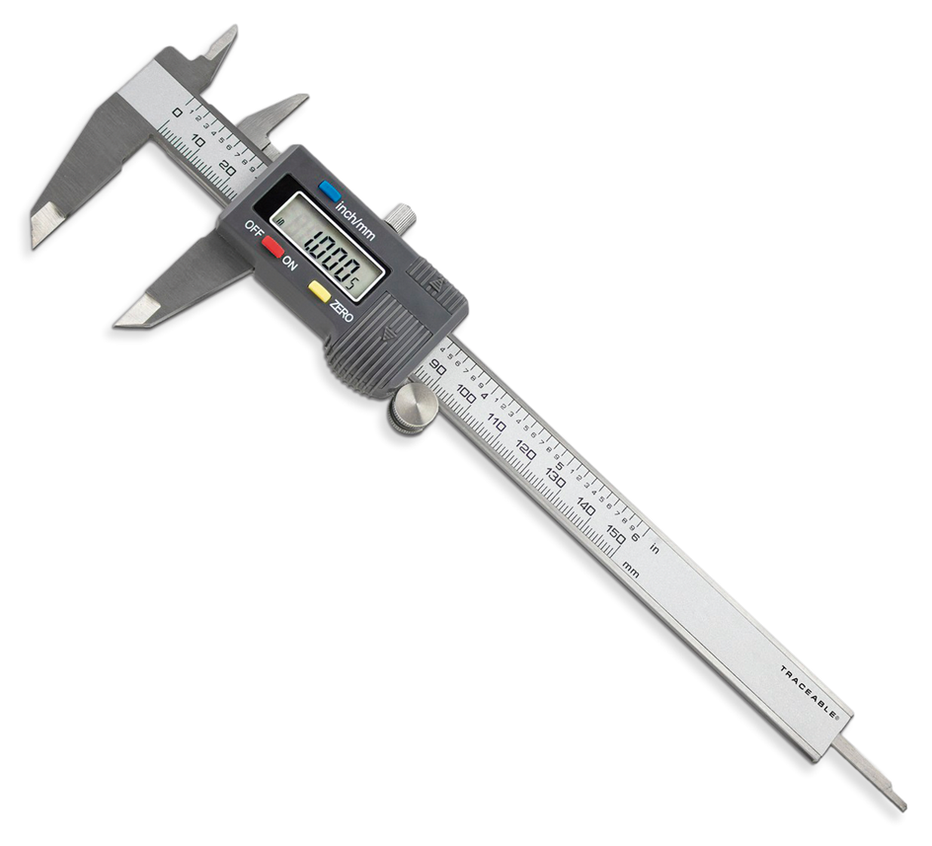 Vernier calibrador digital en acero inoxidable con certificado trazable ...