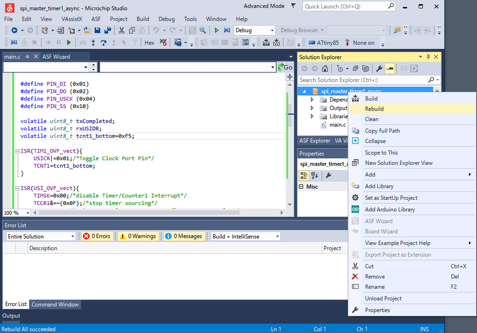 ATTINY85でSPI Master - sunday-engineer is here.