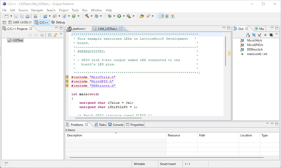 MachXO2-256にLatticeMico8(2) - sunday-engineer is here.