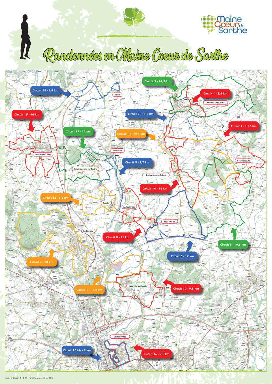 Guide de randonnées Maine Coeur de Sarthe - Office de Tourisme Maine Coeur de Sarthe