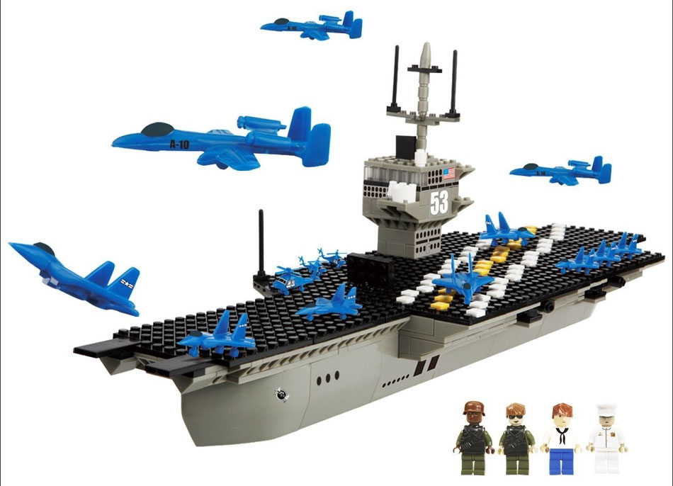 Best Lock 53 - Aircraft Carrier Building Bricks World