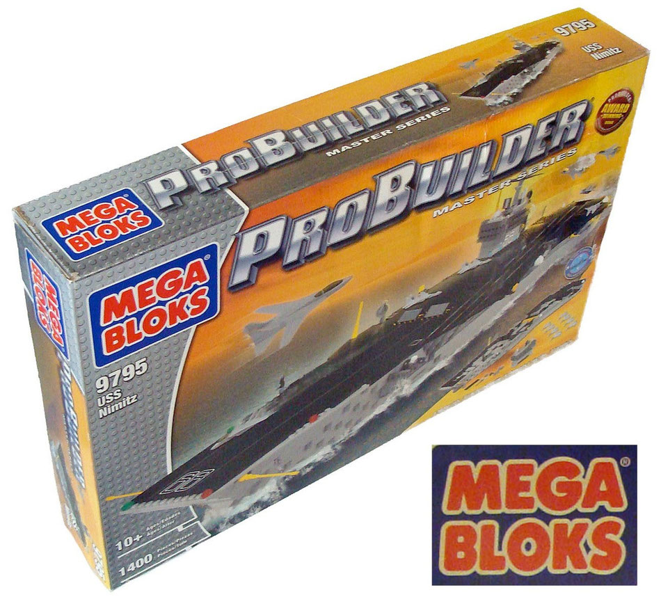 Mega Block Nimitz - Aircraft Carrier Building Bricks World