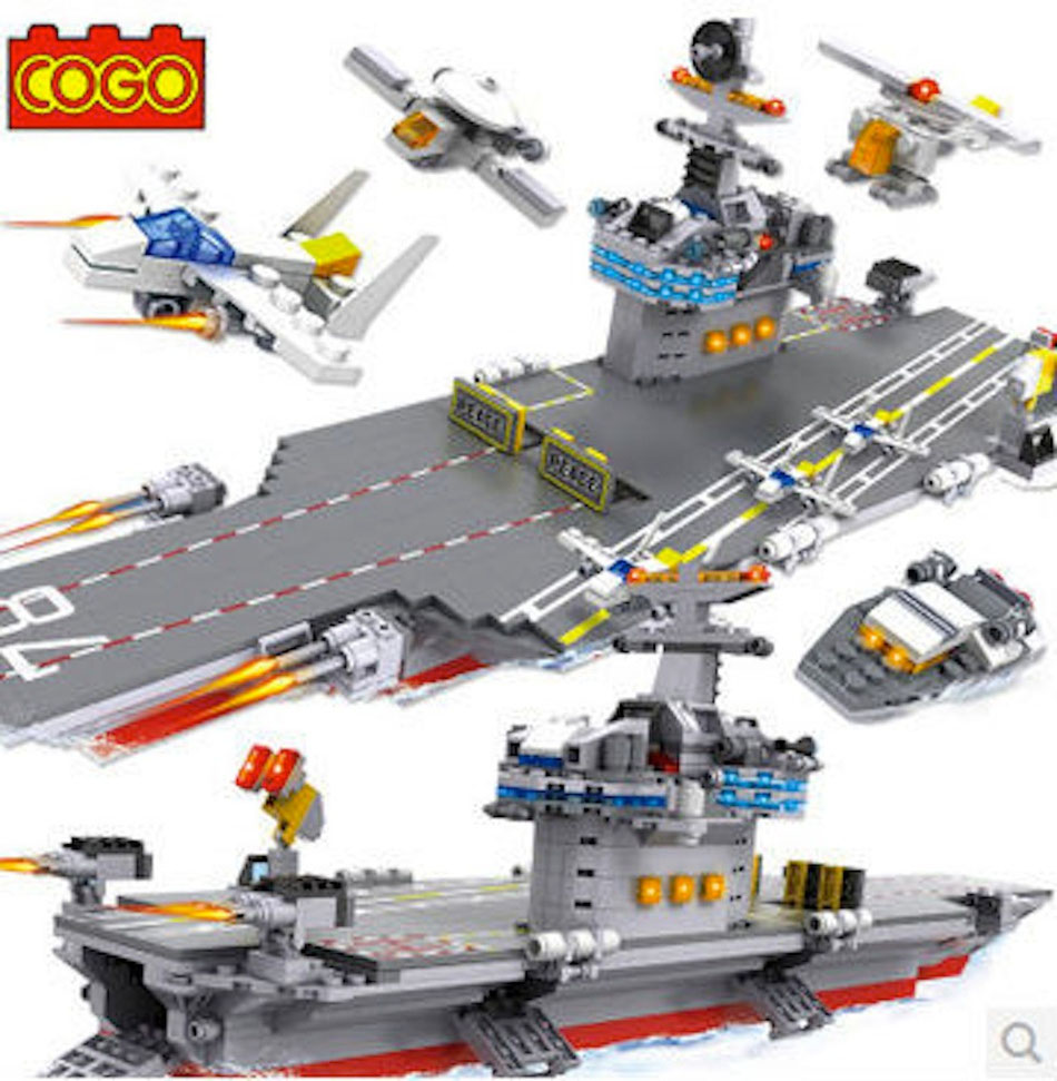 Cogo 13349 - Aircraft Carrier Building Bricks World