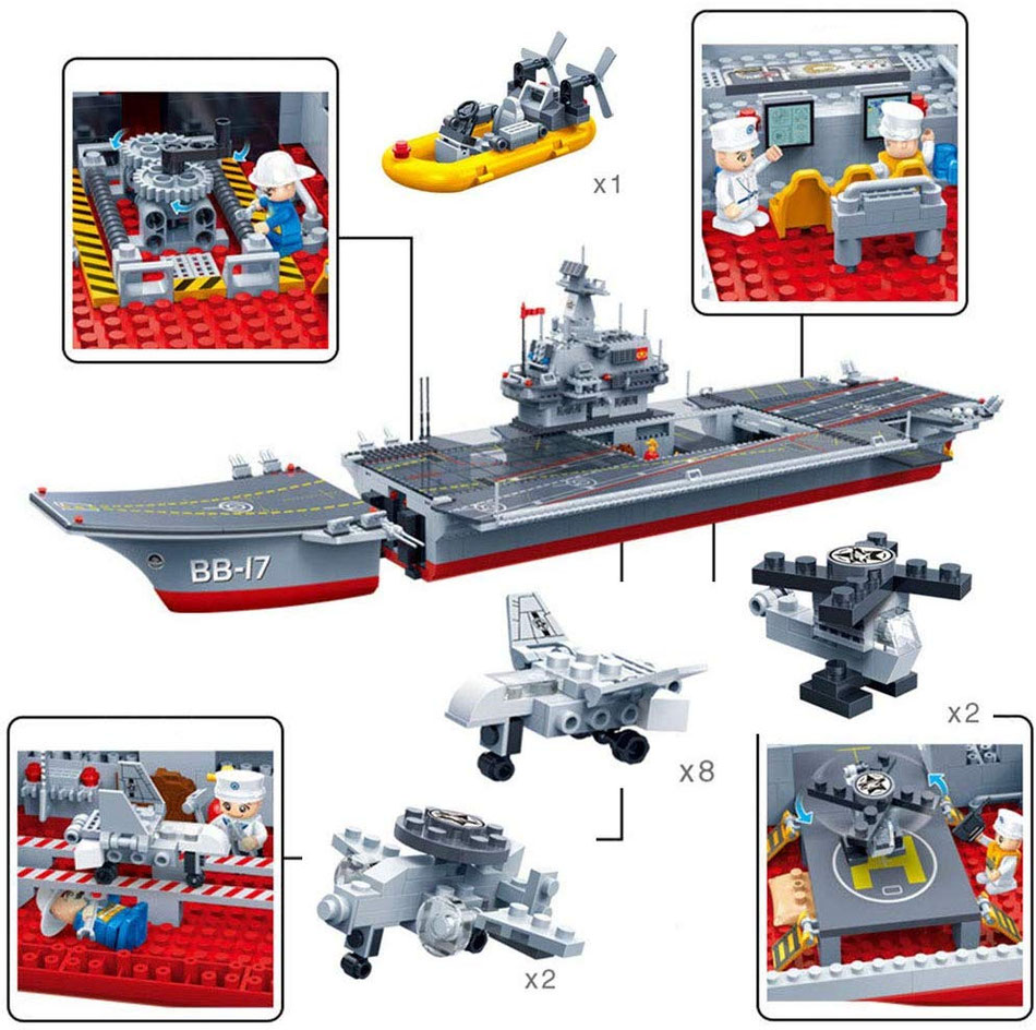 Banbao 8421 - Aircraft Carrier Building Bricks World
