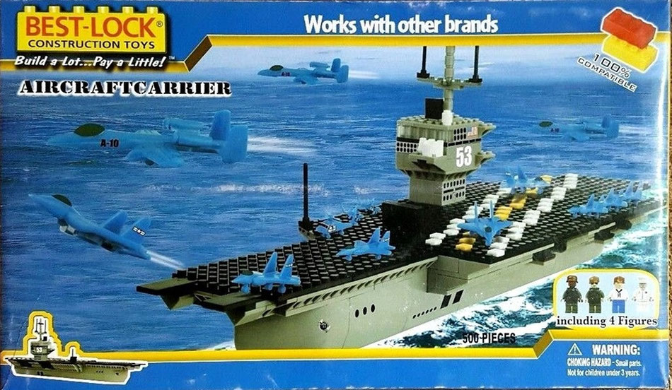 Best Lock 53 - Aircraft Carrier Building Bricks World