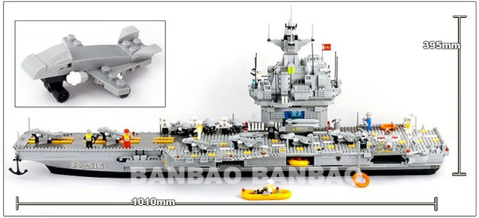 Banbao 8411 - Aircraft Carrier Building Bricks World