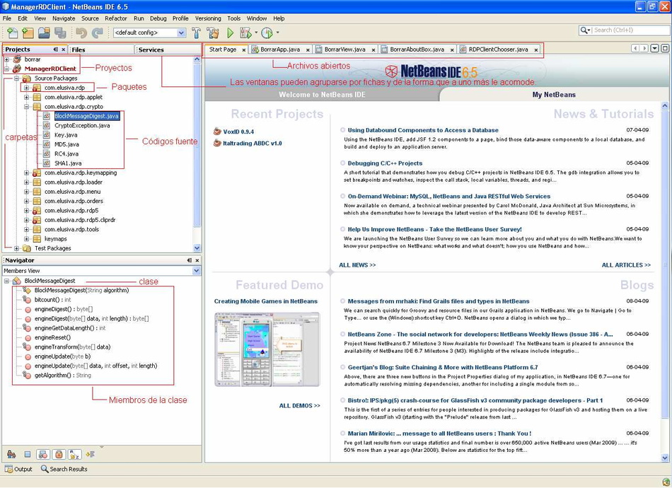 QUE ES NETBEANS? - Página web de rafael puerta aplicaciones java