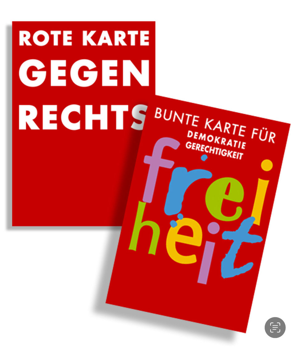 „Rote Karte gegen Rechts“ und „Bunte Karte für Demokratie ... „Rote Karte gegen Rechts“ und „Bunte Karte für Demokratie ...