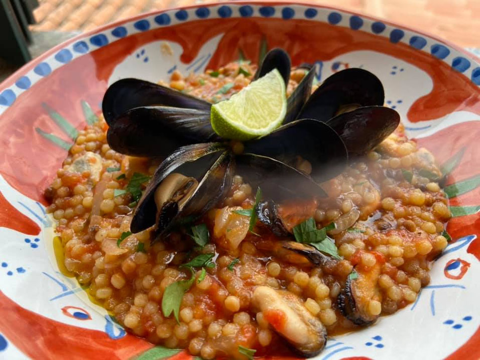 Fregolina cotta come un risotto e cozze - Benvenuti su cucinagrace!