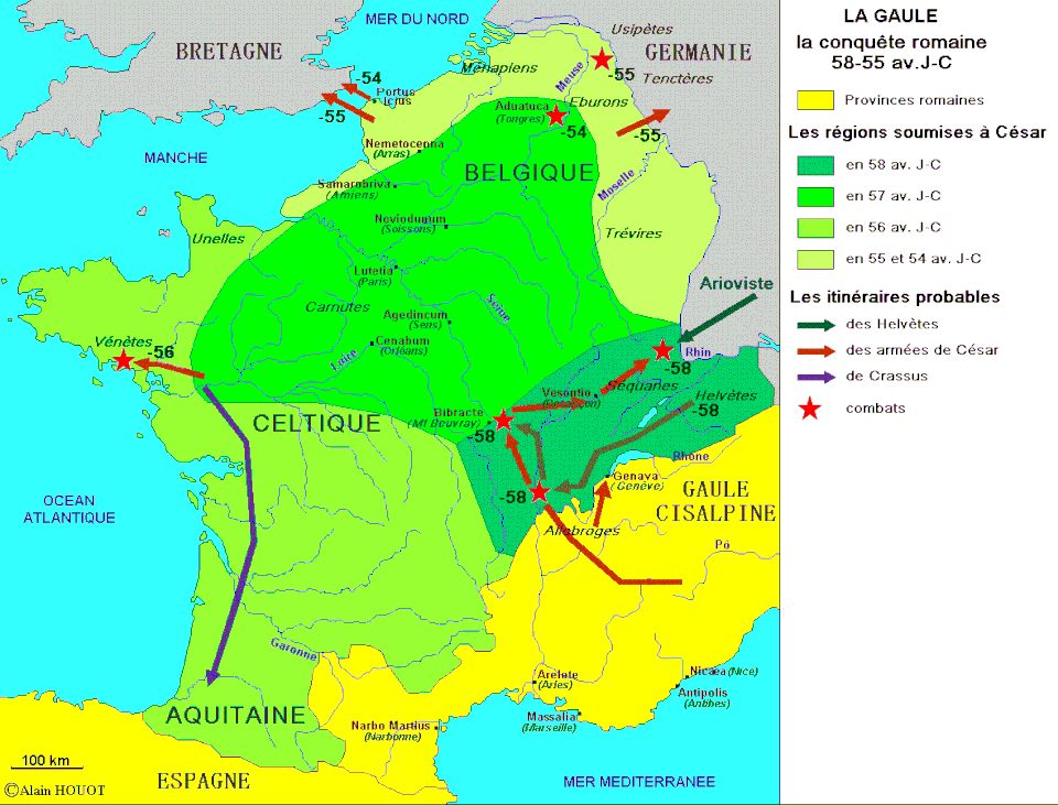 La guerre des Gaules - Histoire et géographie pour tous