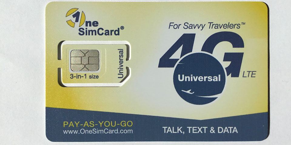 OneSimCard International SIM - Burger Abroad