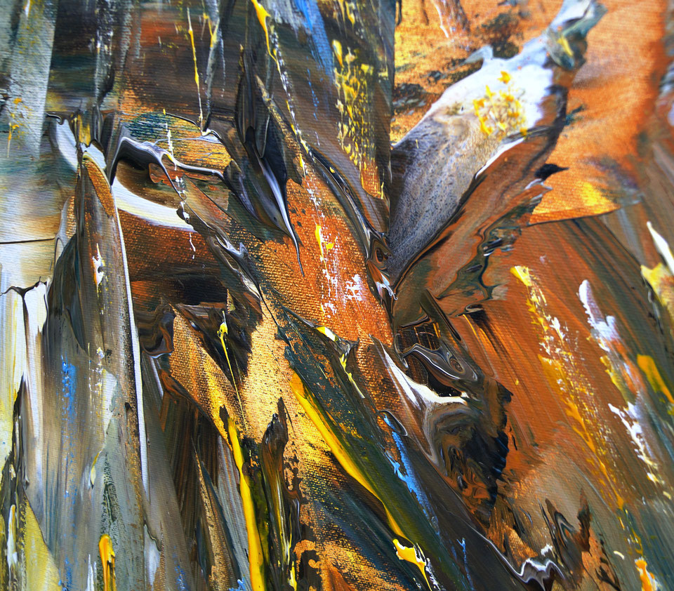 Let The Sun Shine M 1 - large abstract painting art for sale