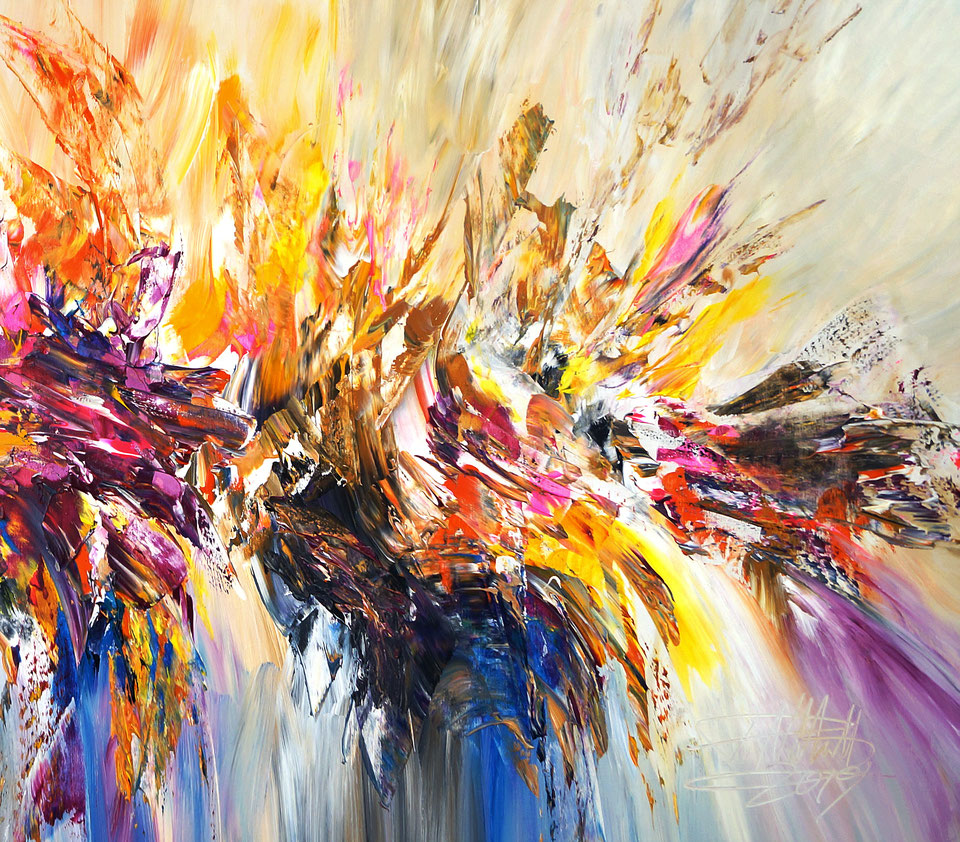 Awesome Wonderworld L 3 - large abstract painting art for sale