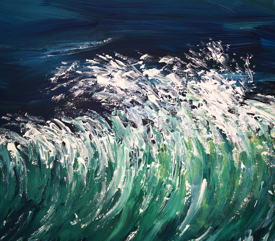 Wave artwork - large abstract painting art for sale