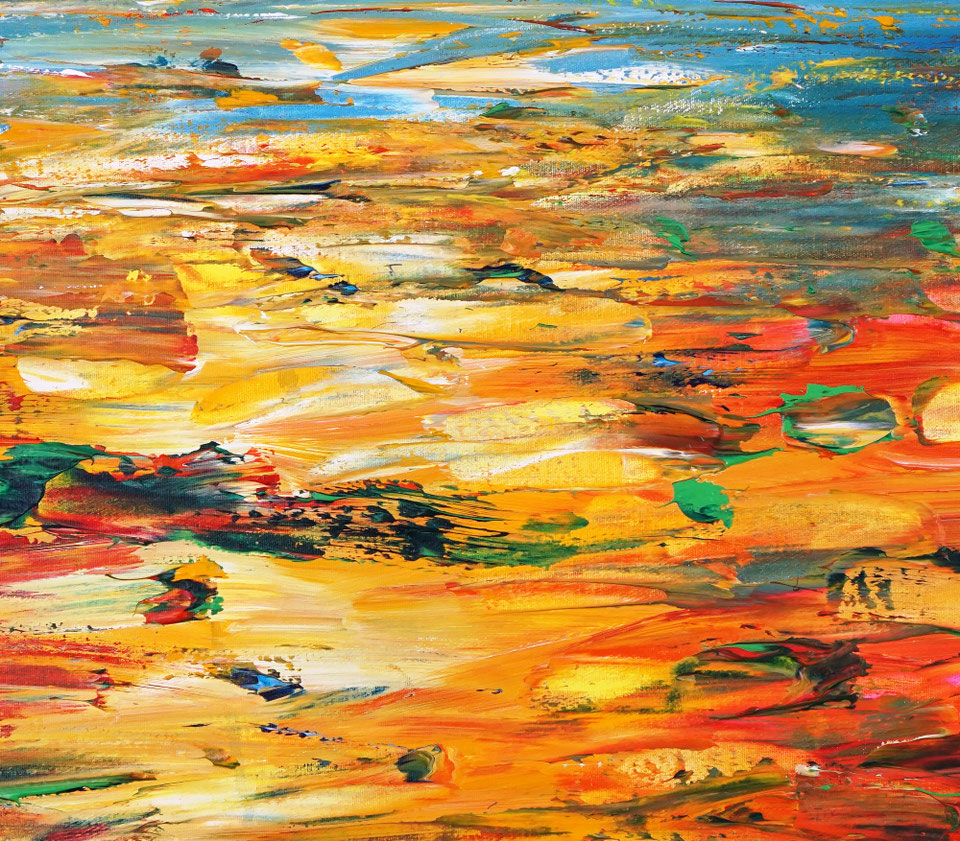 Summer artwork - large abstract painting art for sale