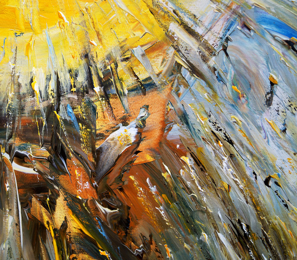 Let The Sun Shine M 1 - large abstract painting art for sale