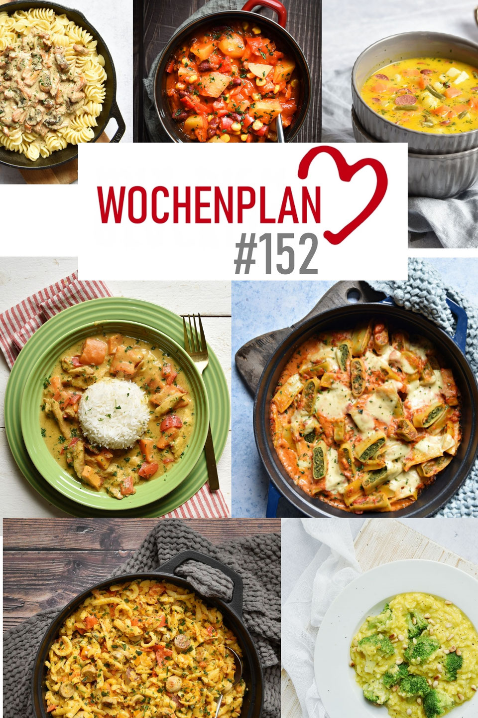 Wochenplan #152. Abwechslungsreiche Rezeptideen für eine Woche. - mix dich glücklich (Thermomix ...
