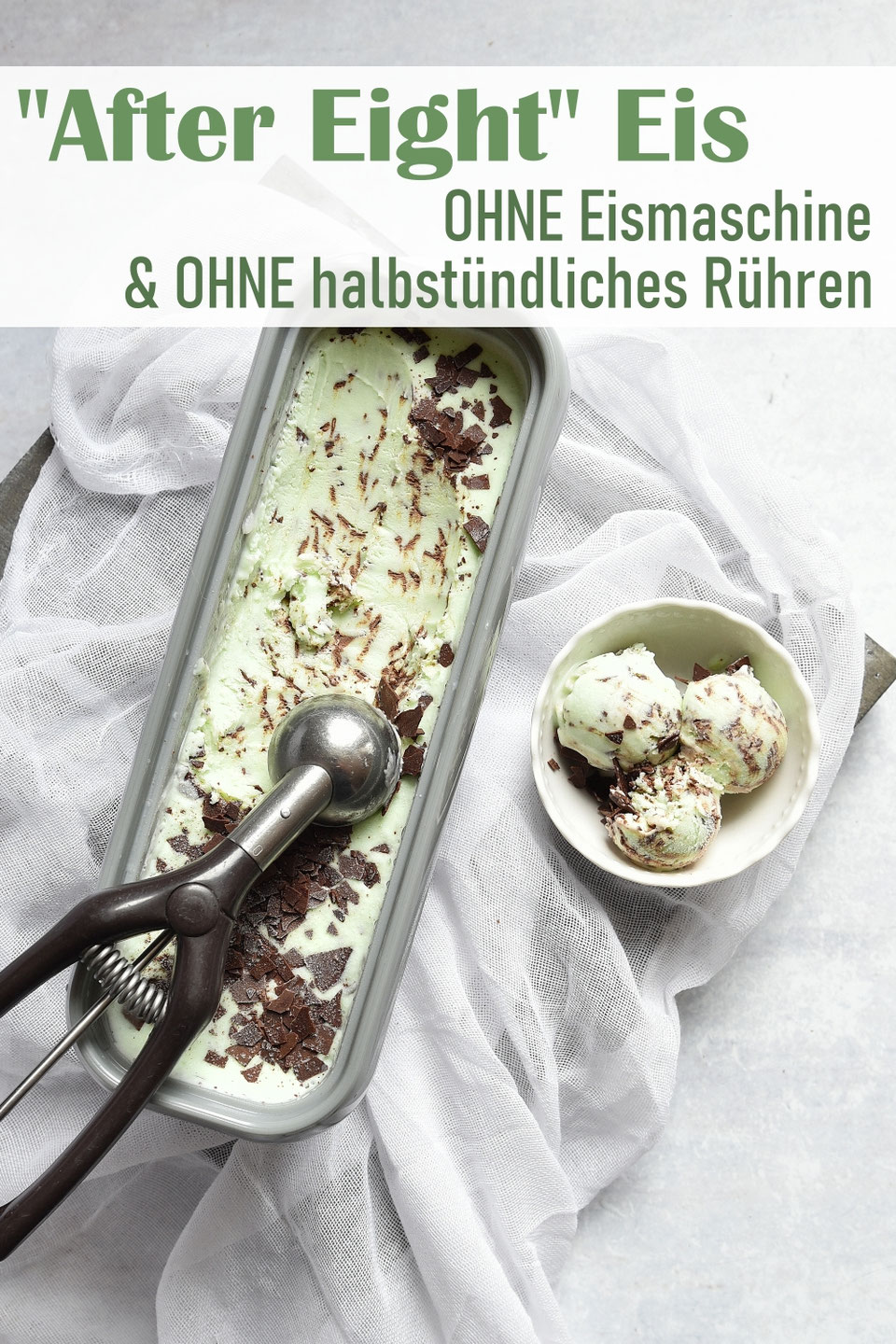 "After Eight" Eis. Ohne Eismaschine, ohne Rühren. - mix dich glücklich ...