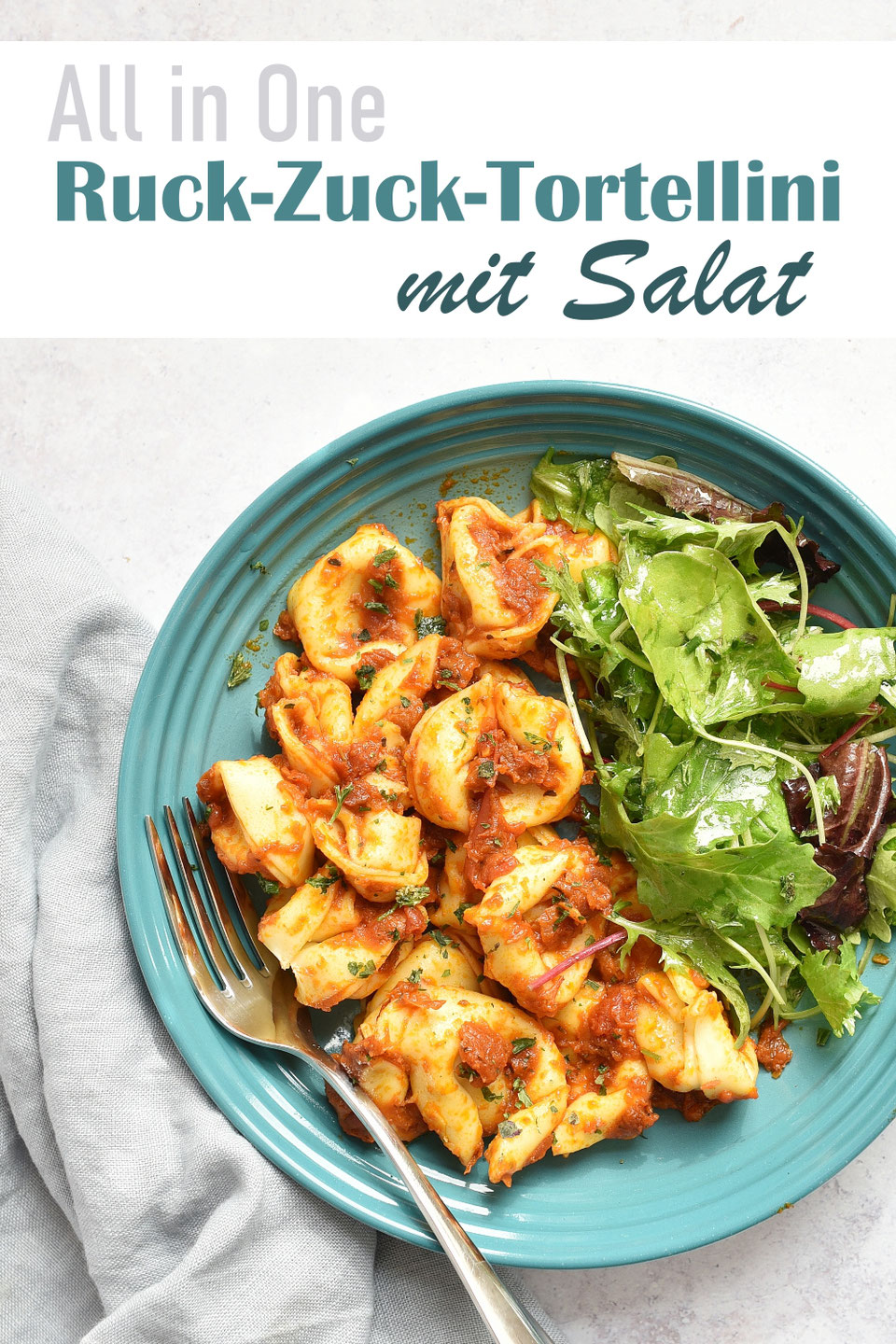Ruck Zuck Tortellini All In One Mit Salat Mix Dich Glücklich Thermomix Rezepte