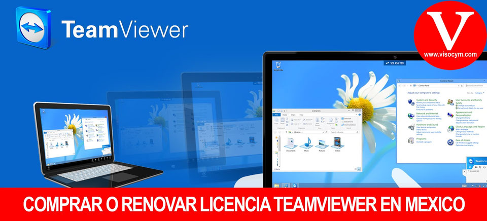 Comprar o renovar Licencia TeamViewer con factura en Mexico - VISOCyM