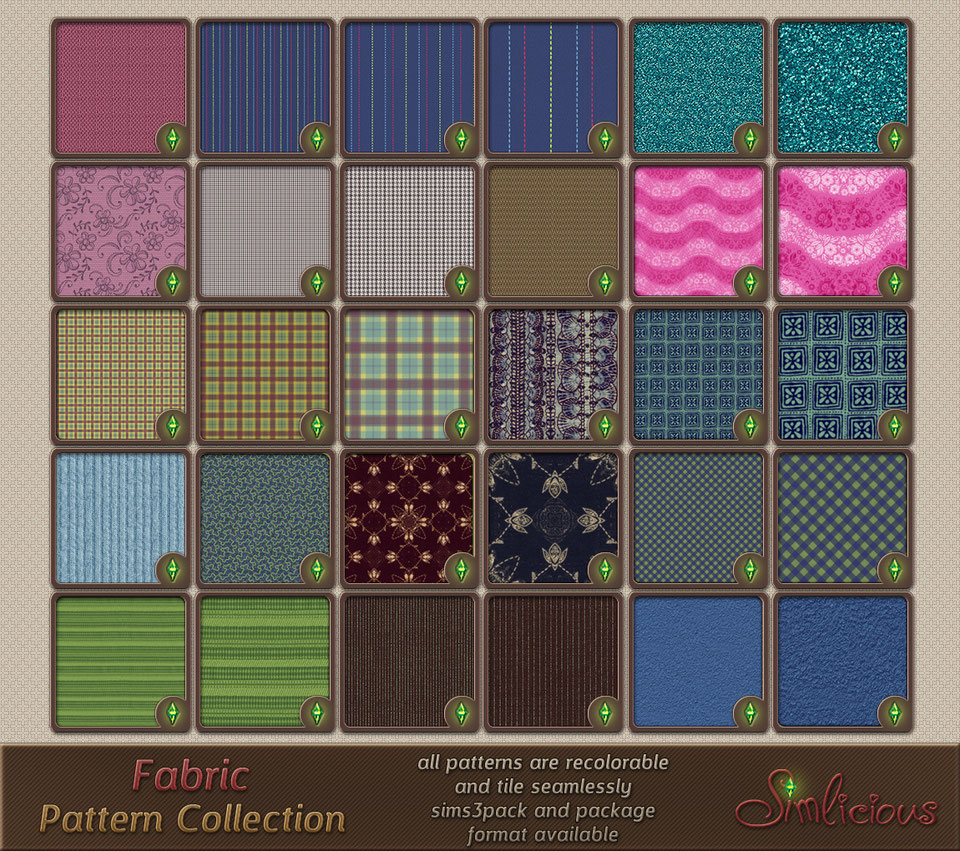 Patterns - Custom Content for the Sims 3 by Simlicious