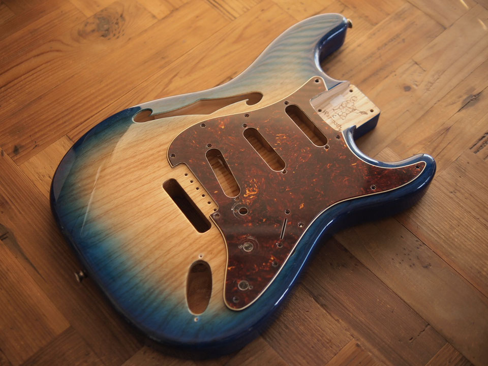 SOLD Warmoth - Used - Stratocaster Thinline Body - Swamp Ash ...