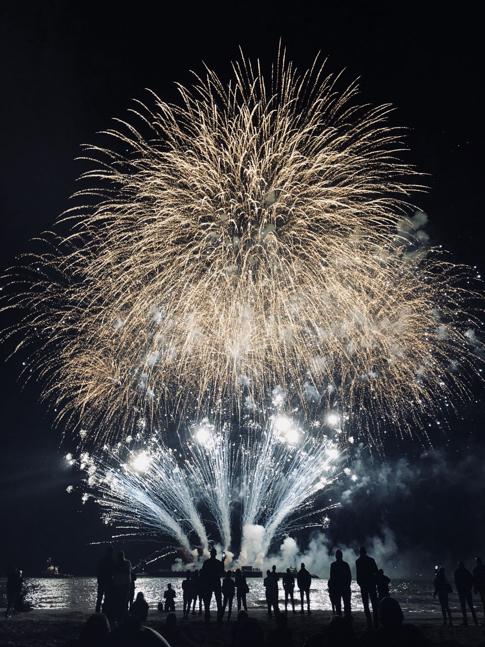 Winter-Feuerwerk - Scheveningen Strand
