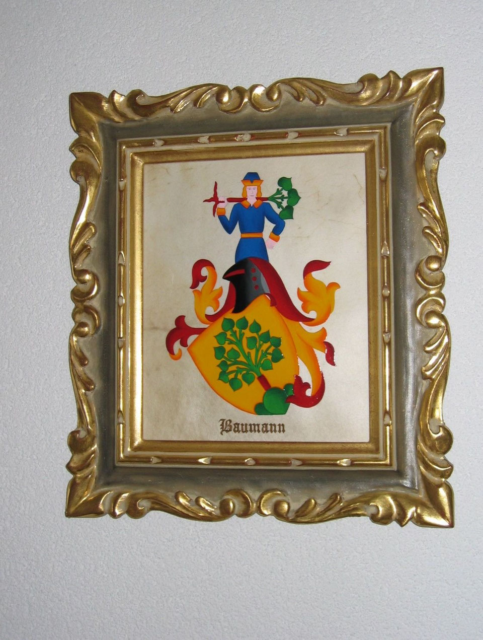 Eingerahmte Familienwappen - familienwappenkunst Webseite!