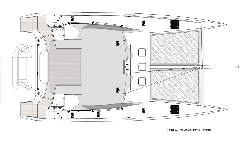 RAKU 44 PERFORMANCE CRUISING CATAMARAN - Catamarans and Trimaran ...