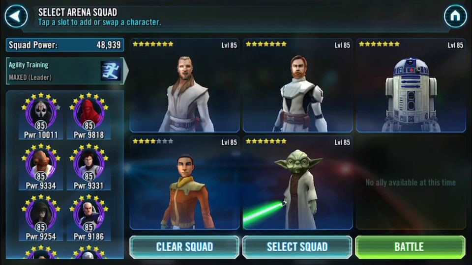 Current squads - SWGOH-Tipps & Tricks | Mod Guide and Squads