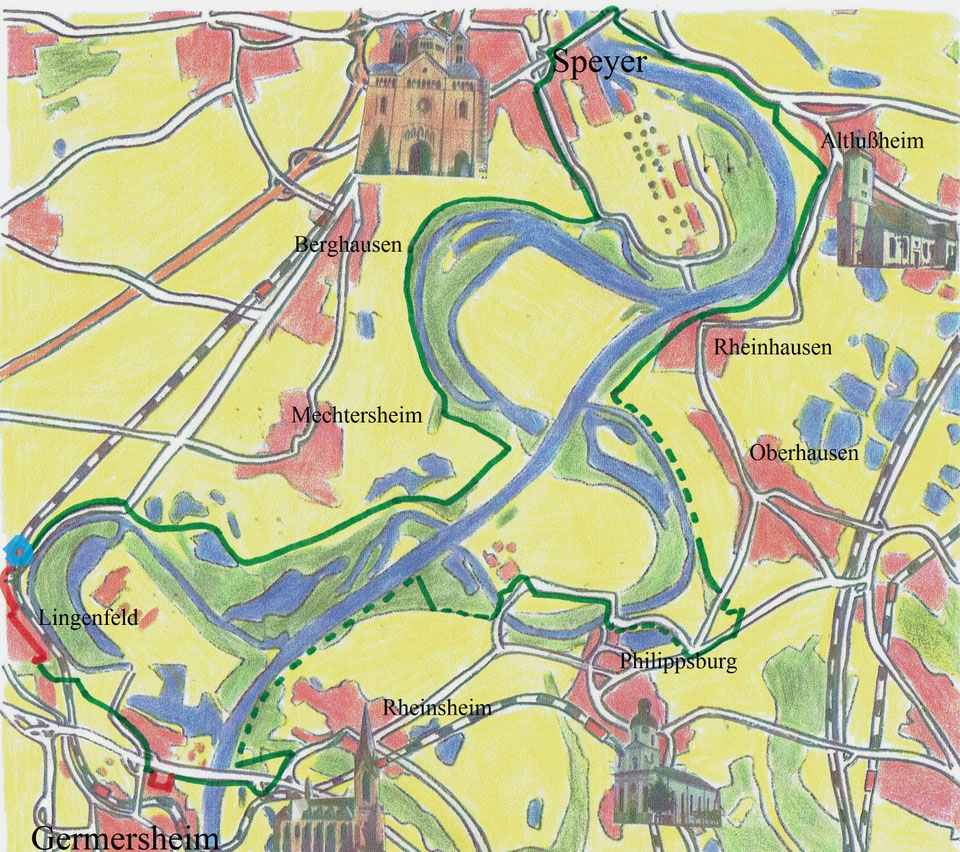Am Rhein zwischen Germersheim und Speyer - radtouren-suedpfalzs Webseite!