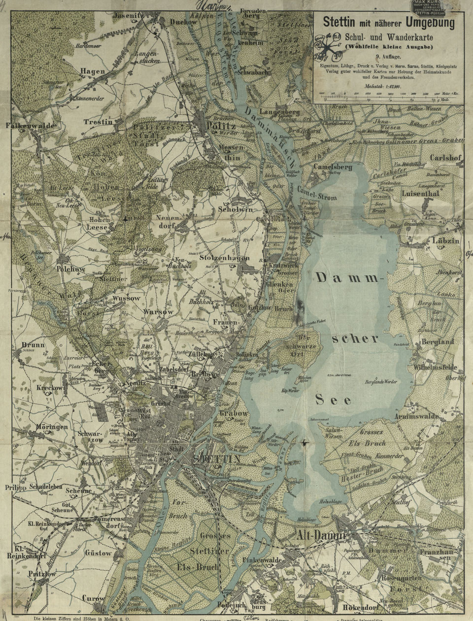 Landkarten, Stadtpläne und Umgebungskarten von Stettin - "HAUS STETTIN ...