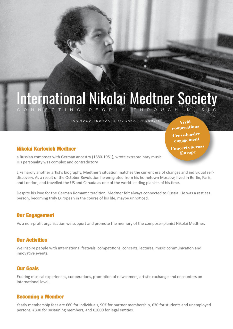 Welcome to the website of the International Nikolai Medtner Society ...