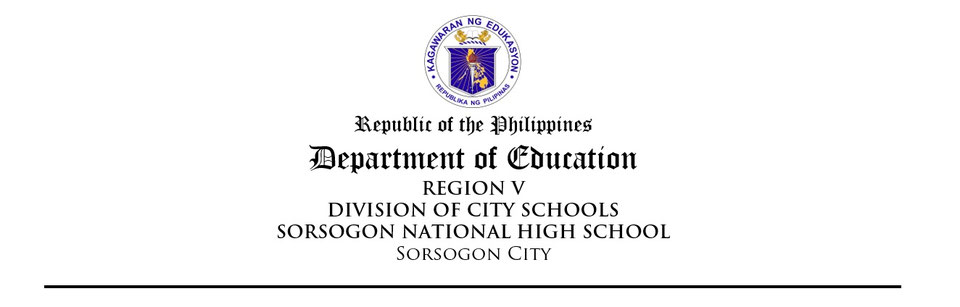 Sorsogon National High School - PhilGEPS - snhs.philgeps
