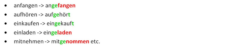 Partizip II: trennbare Verben - Aktiv mit Deutsch | Florian Krug ...