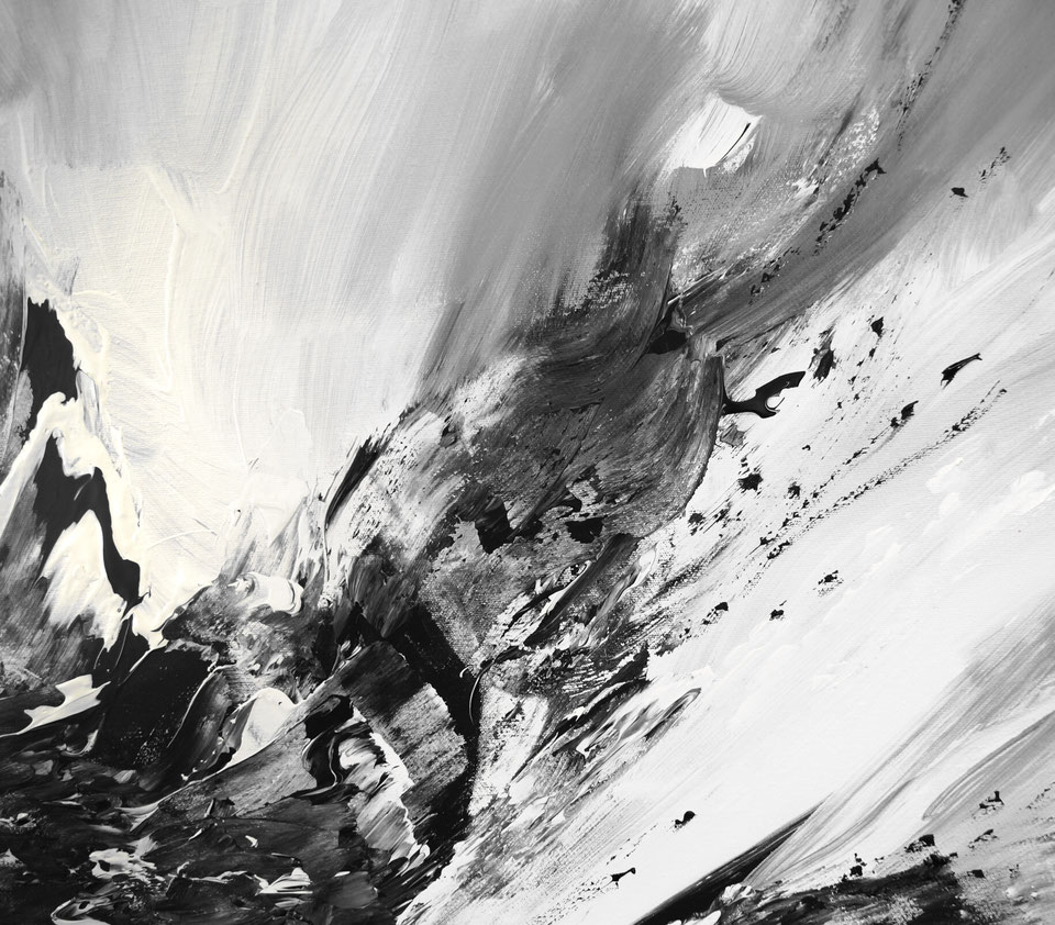 Schwarz weißes Gemälde - grosse-abstrakte-gemaeldes Webseite!