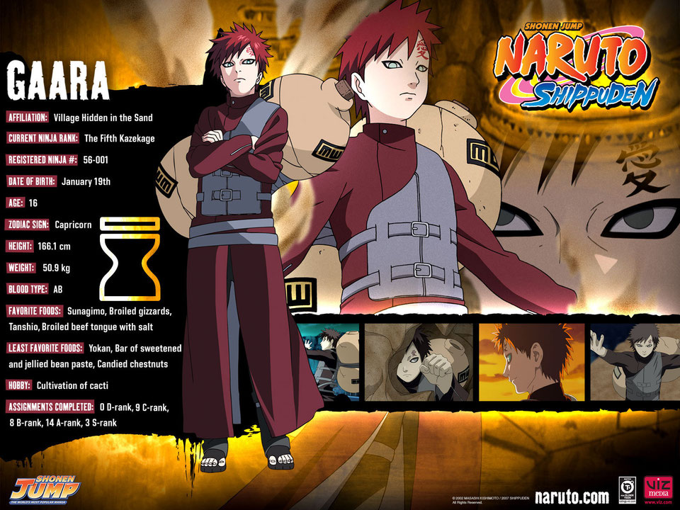 Gaara - Mundo Naruto