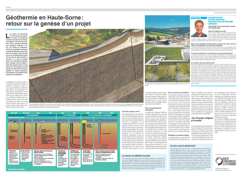 Pour en savoir plus - Haute-Sorne Geo-Energie Suisse SA