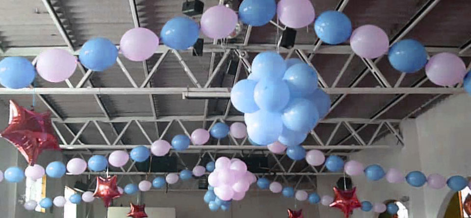 Cadena de Globos Bipolo - decoracion para fiestas